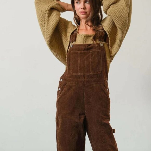 AZALEA | Pants & Jumpsuits | Azalea Leo Cord Overalls Large | Poshmark